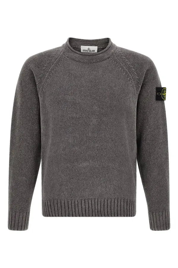 Stone Island Crewneck Sweater With Raglan Sleeves