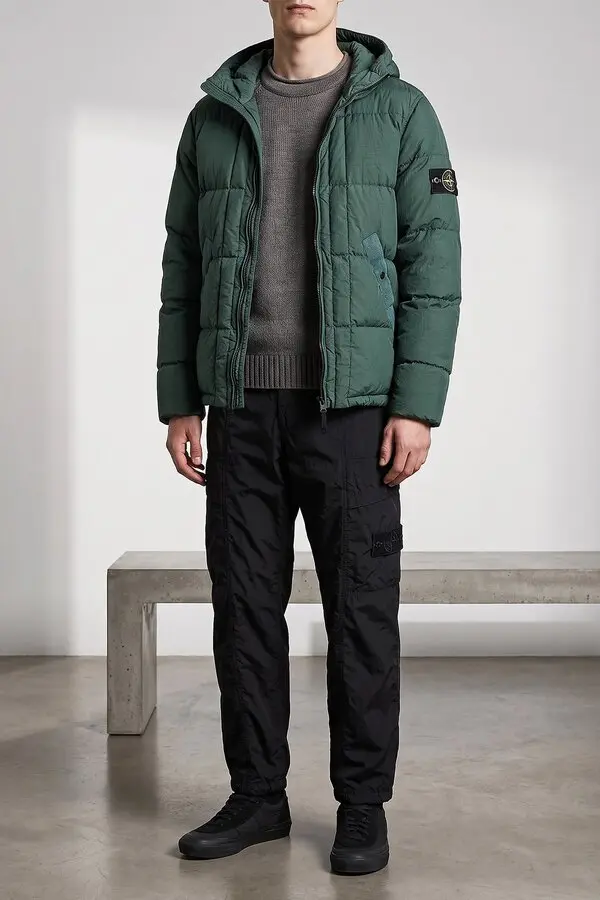 Stone Island Crewneck Sweater With Raglan Sleeves