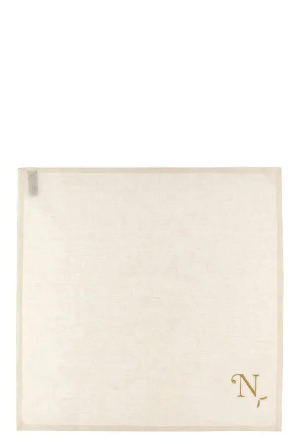 BITOSSI Napkin 'ricamo Lettera Oro