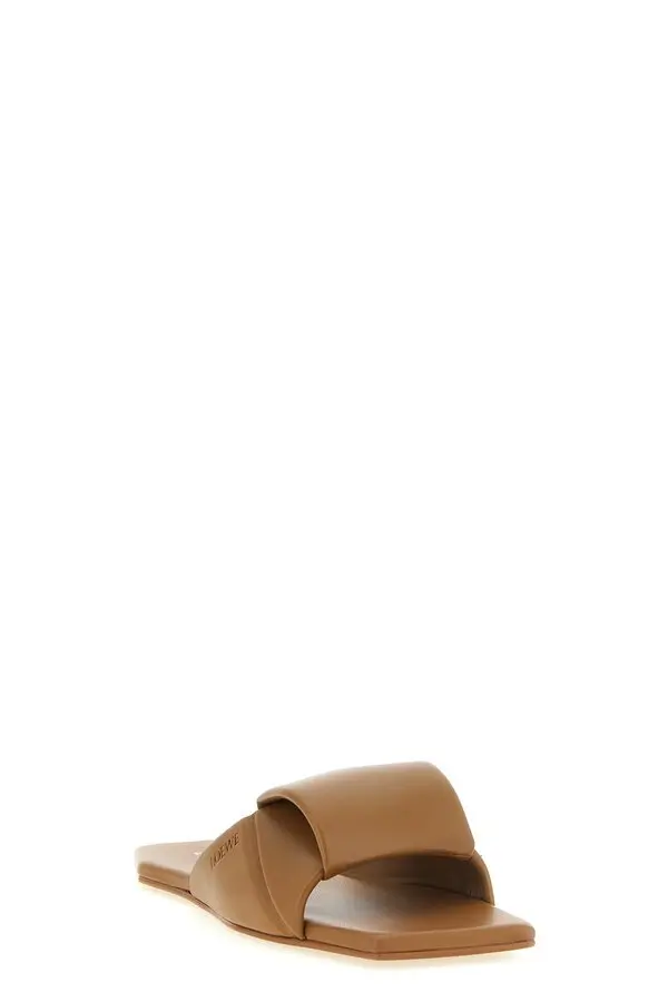 Loewe Origami Slide Sandals - Brown