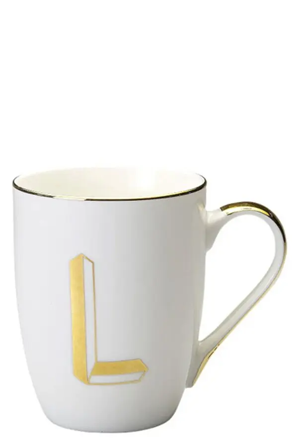 BITOSSI Mug 'mug Con Lettera L - White