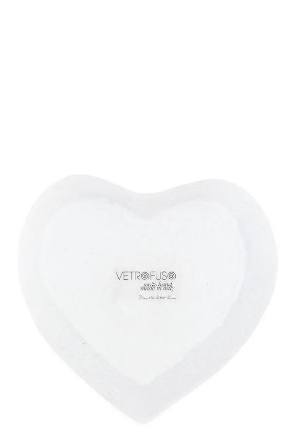 VETROFUSO Catchall Tray 'piattino Cuore Con Lettera
