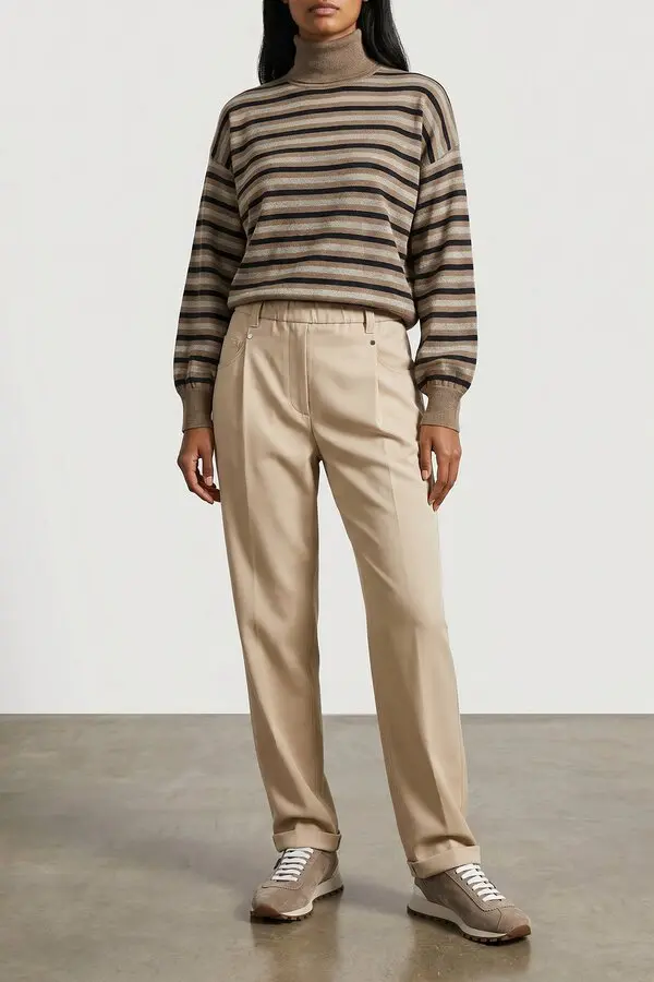 Brunello Cucinelli Sparkling Stripes' Sweater