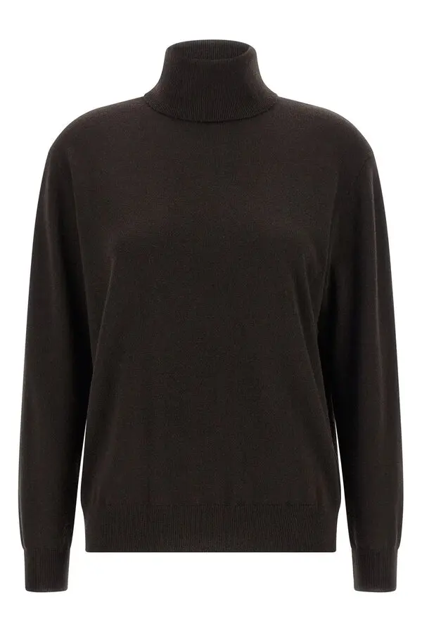 Brunello Cucinelli Monile Turtleneck Sweater - Brown