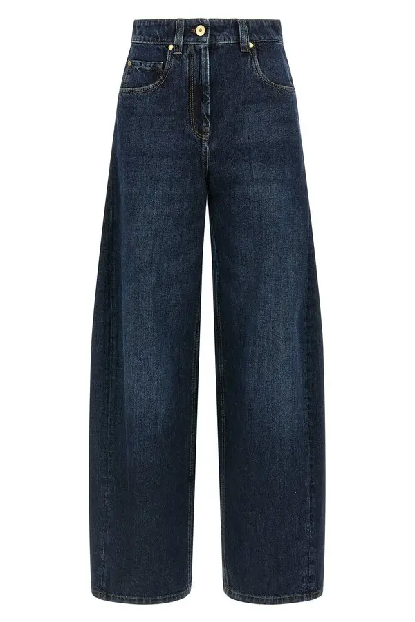 Brunello Cucinelli Barrel-leg Jeans - Blue