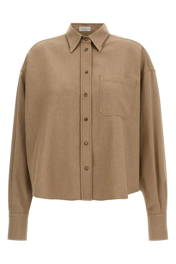 Brunello Cucinelli Sparkling Shirt - Beige