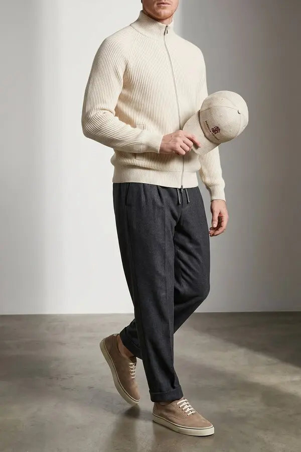Brunello Cucinelli Grey Flannel Trousers