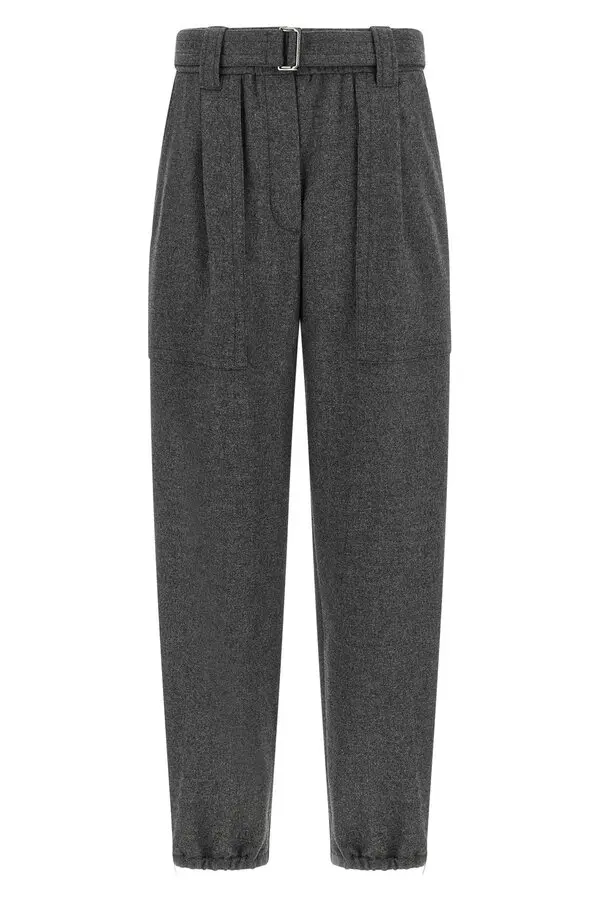Brunello Cucinelli Grey Relaxed Cargo Trousers - Gray