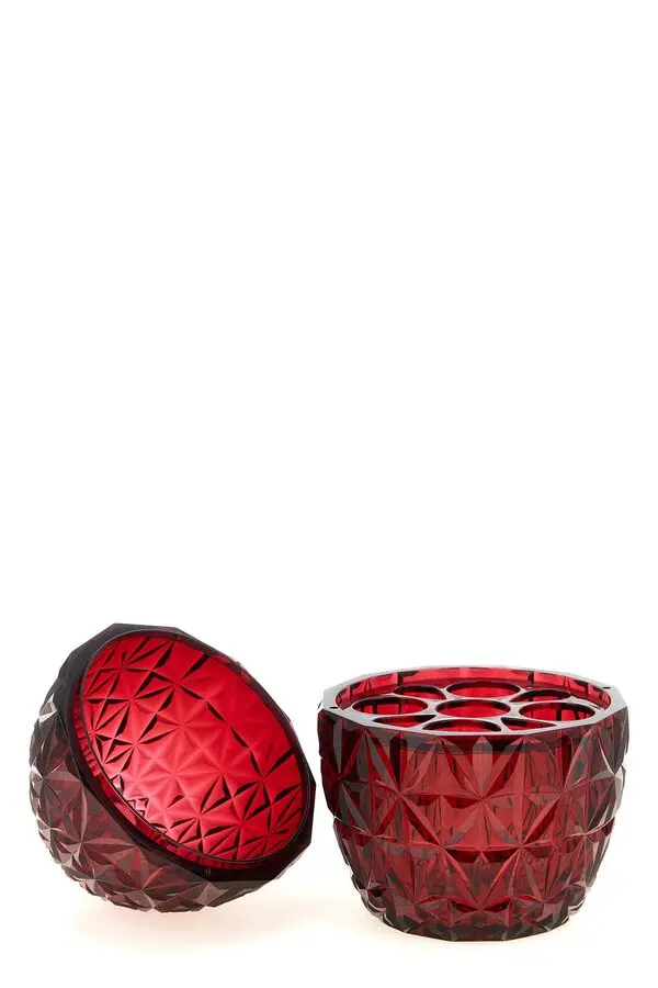 MARIO LUCA GIUSTI Faceted Pineapple Ice Bucket - Red