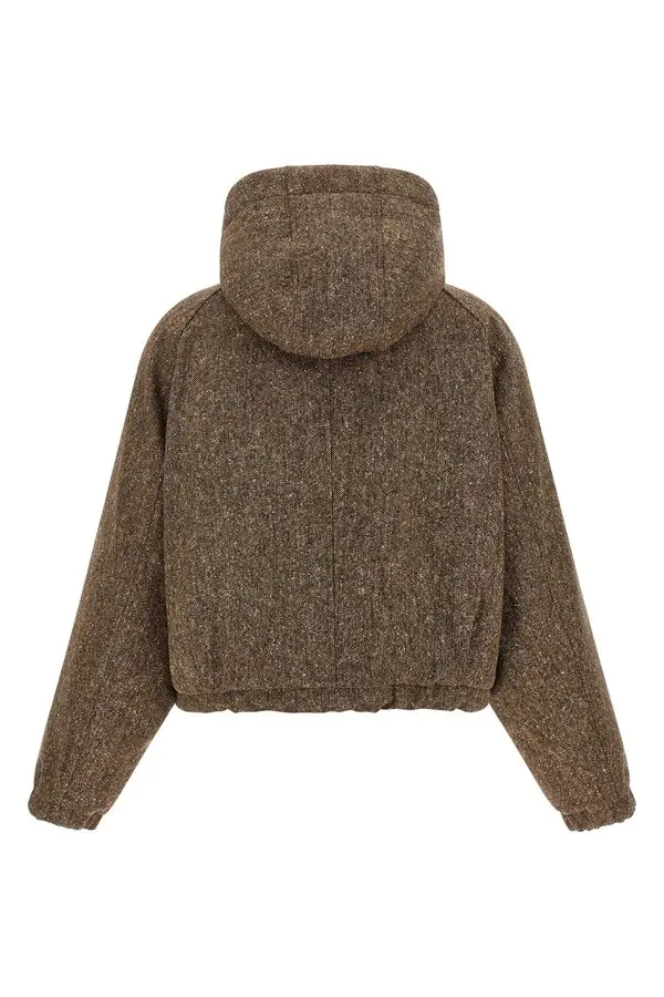 Brunello Cucinelli Donegal Tweed Down Jacket