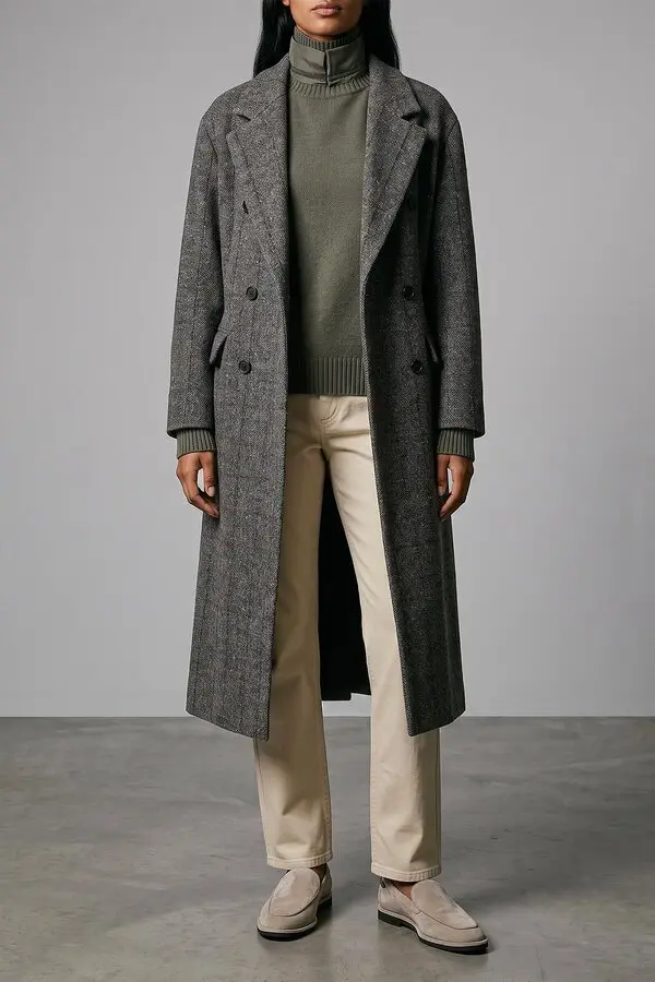 Brunello Cucinelli Heritage Check Alpaca-blend Coat