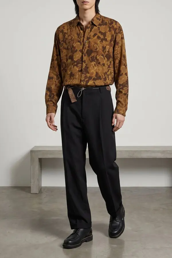 MAGLIANO Printed Shirt With Curved Hem