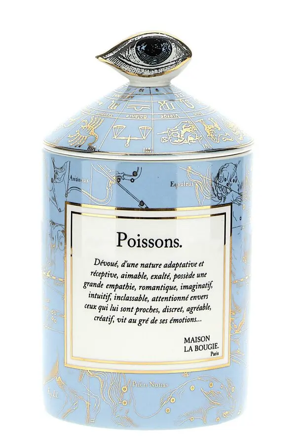MAISON LA BOUGIE Poissons Zodiac' Candle - Light Blue
