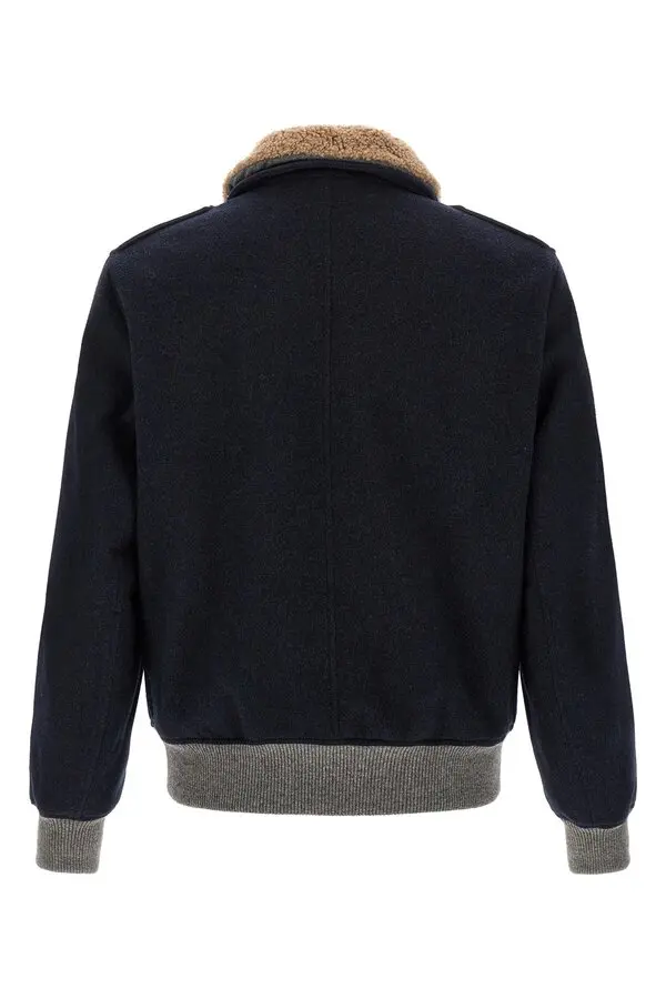 Brunello Cucinelli Cashmere Beaver Bomber Jacket