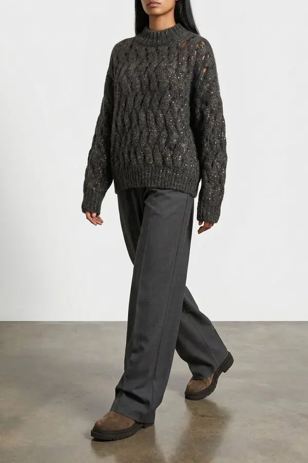 Brunello Cucinelli Dazzling Waves' Sweater