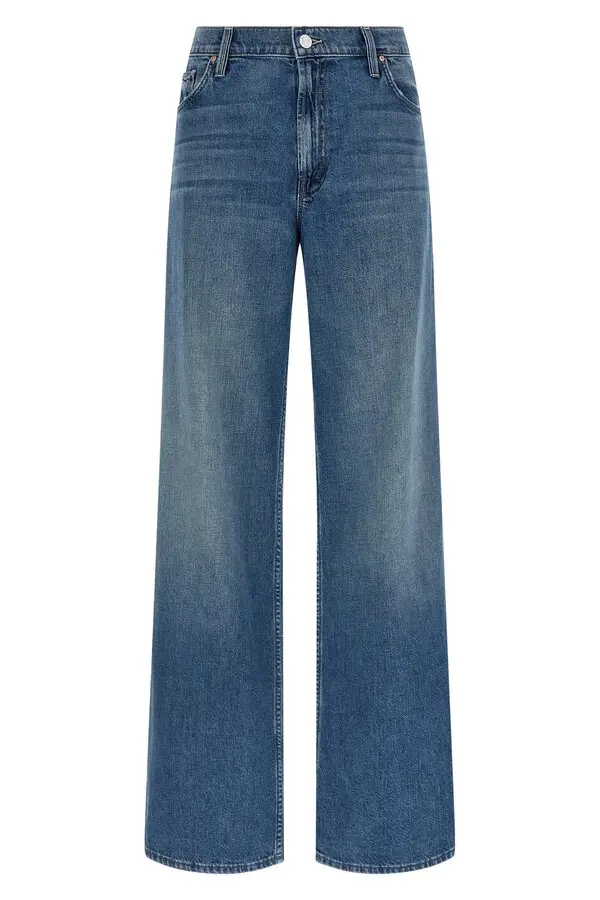 MOTHER The Rerun Zip Sneak Wide-leg Jeans