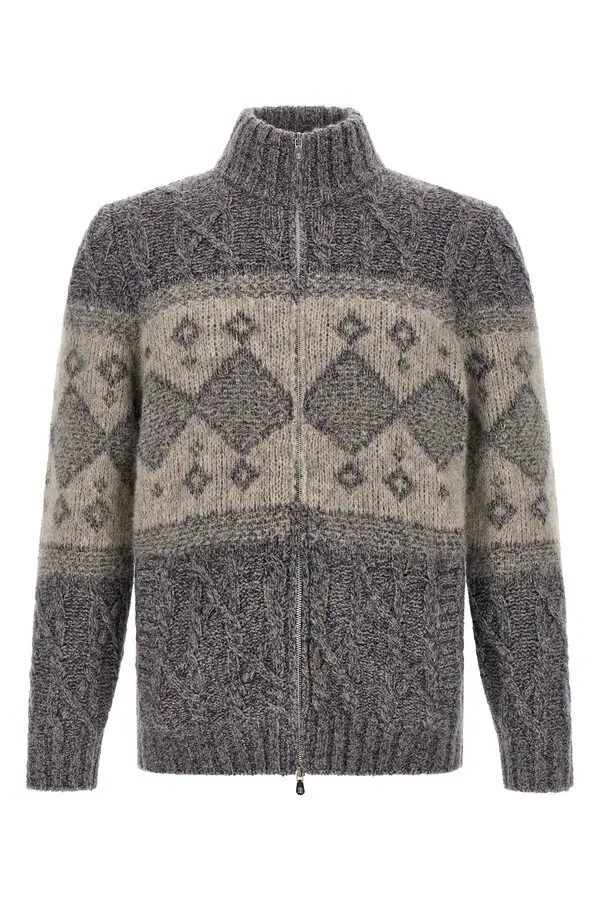 Brunello Cucinelli Chiné Yarn Cardigan