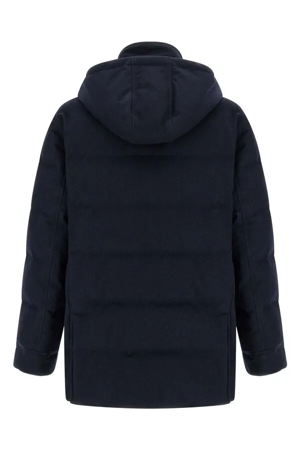 Brunello Cucinelli Wool Flannel Parka