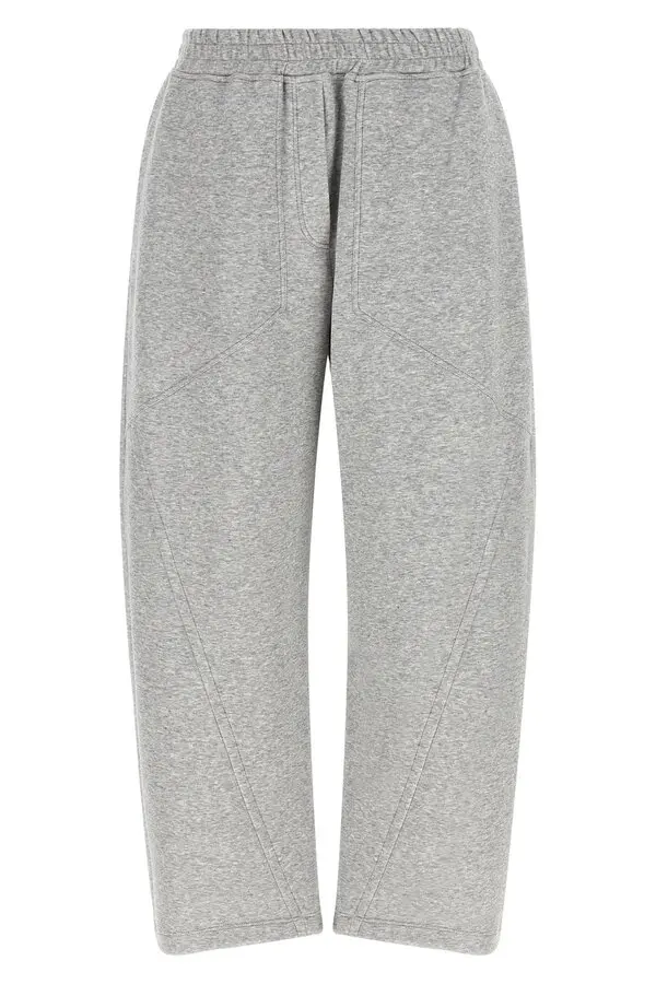 Brunello Cucinelli Sweatpants With Geometric Stitching - Gray