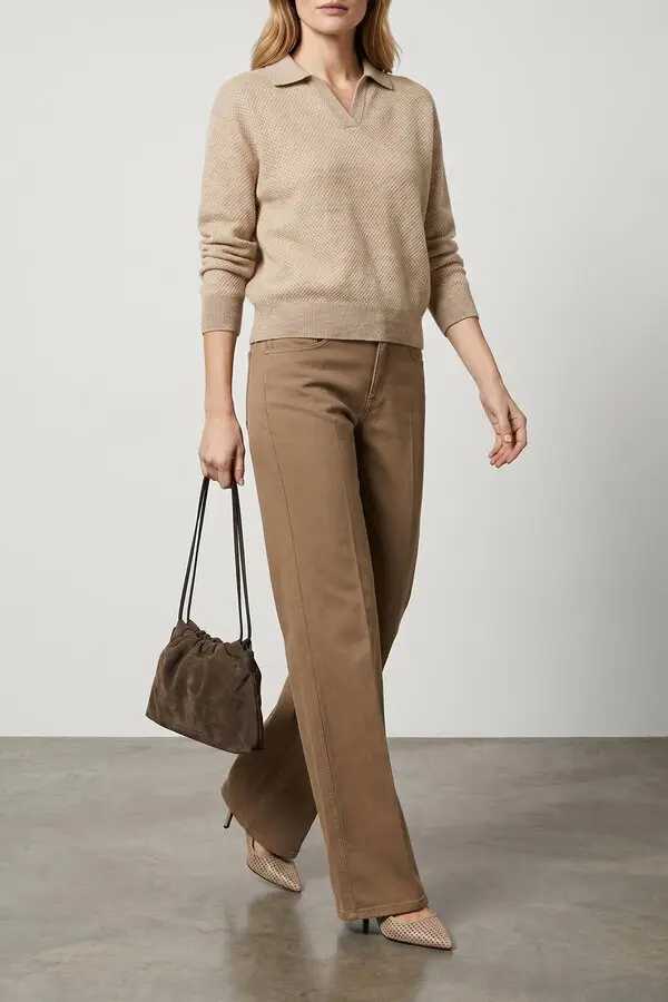 Brunello Cucinelli Wide-leg Jeans With Monili Detail