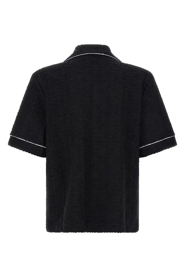 Casablanca Short-sleeved Shirt Jacquard Monogram Texture