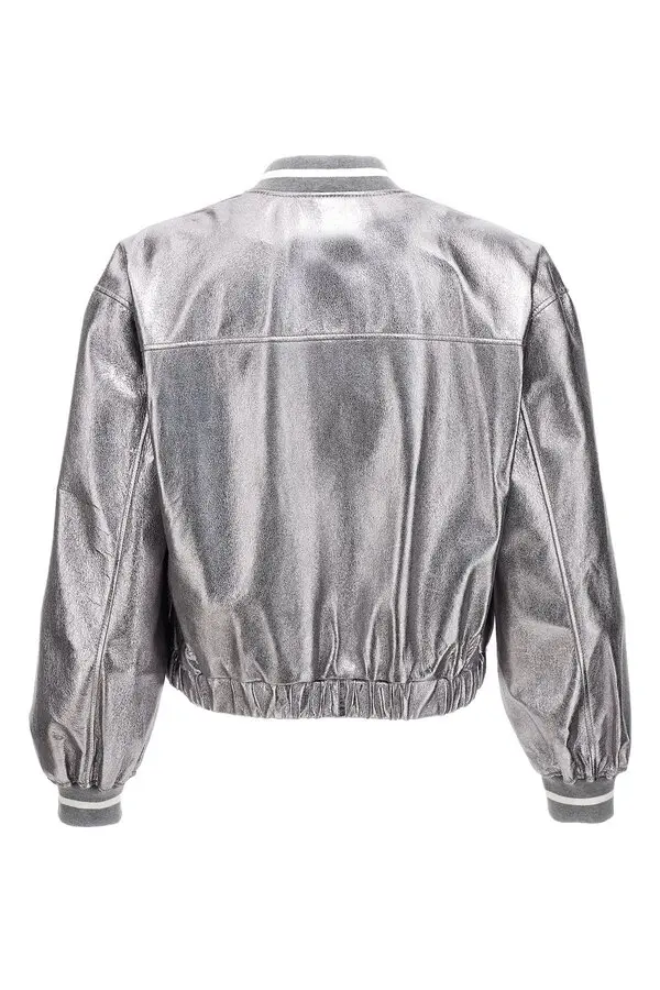 Brunello Cucinelli Jacket 'laminated Leather Bomber