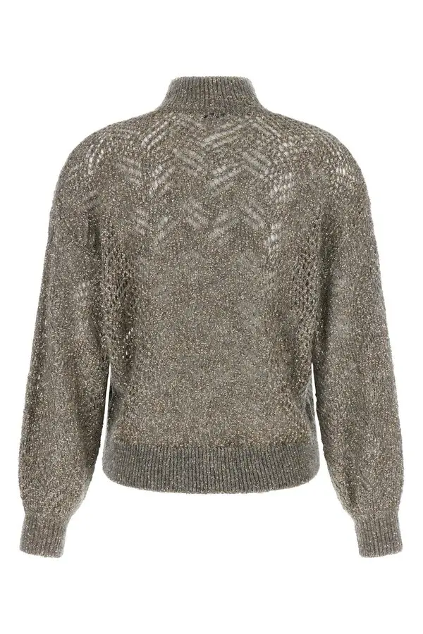 Brunello Cucinelli Dazzling Abstract Leaf' Sweater