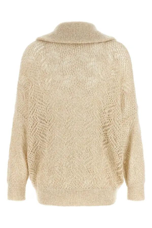Brunello Cucinelli Cardigan 'dazzling Abstract Leaf'