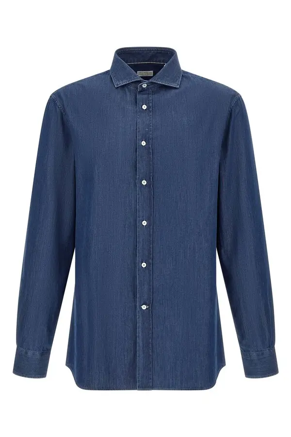 Brunello Cucinelli Denim Shirt - Blue