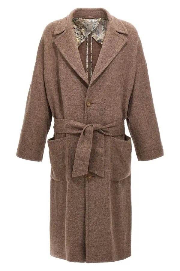 Etro Belted Coat' Coat - Beige