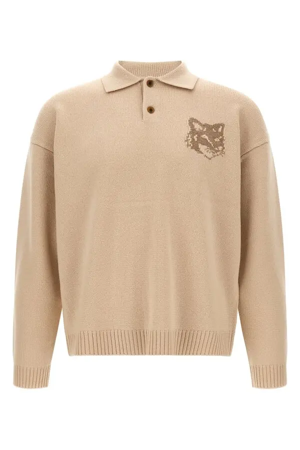 Maison Kitsuné Fox Head Intarsia Sweater
