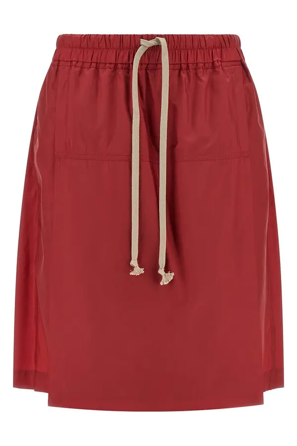 Rick Owens Moncler + Kiltshorts - Red