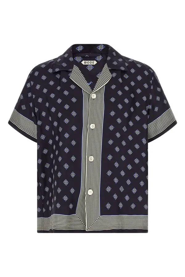 BODE Camp Collar Silk Shirt