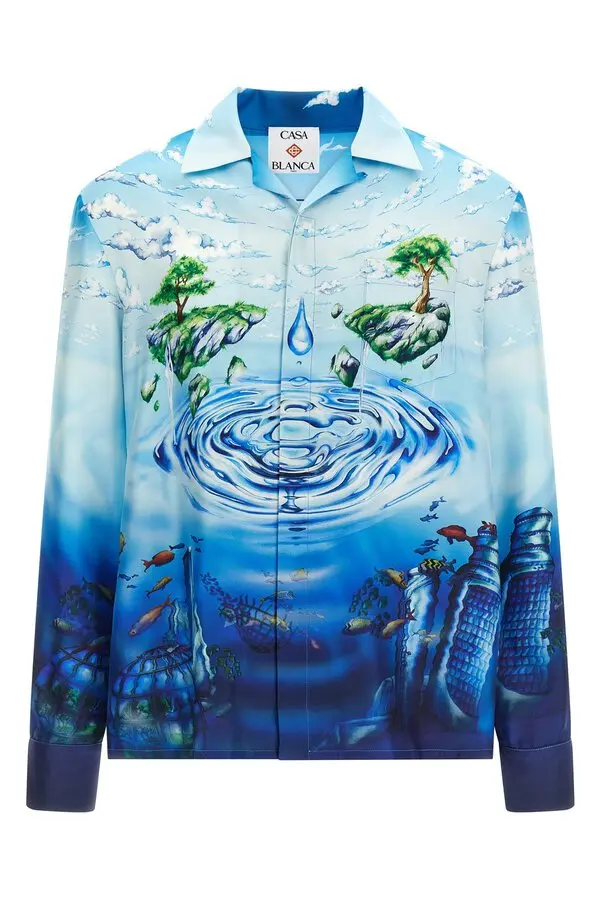 Casablanca Lost Atlantis' Silk Shirt
