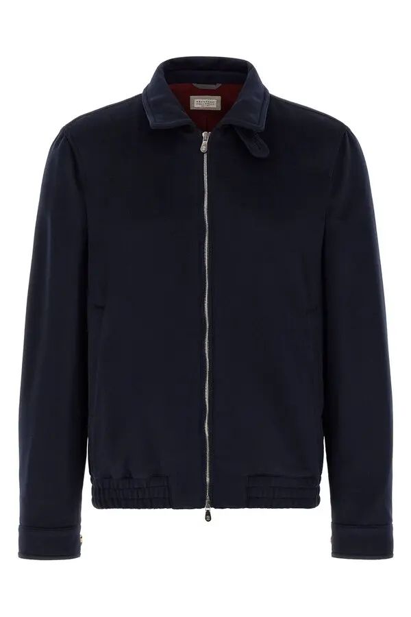 Brunello Cucinelli Wool Beaver Bomber Jacket
