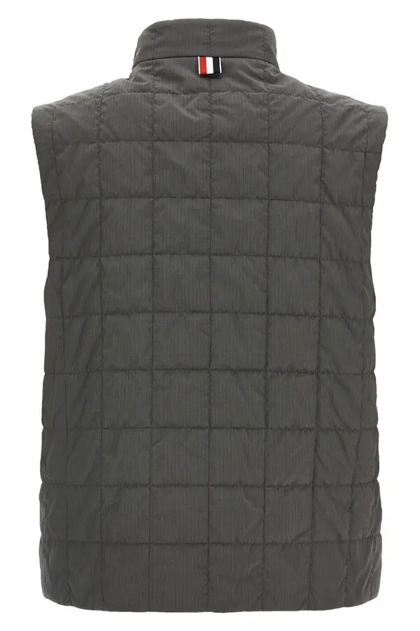 Thom Browne Shiny Ripstop '4bar' Vest