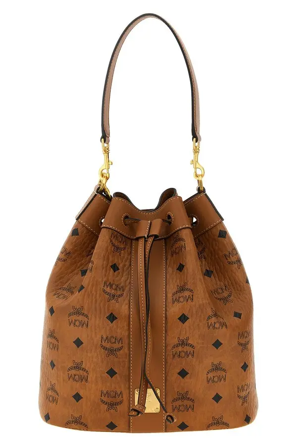 Mcm Dessau' Bucket Bag - Brown