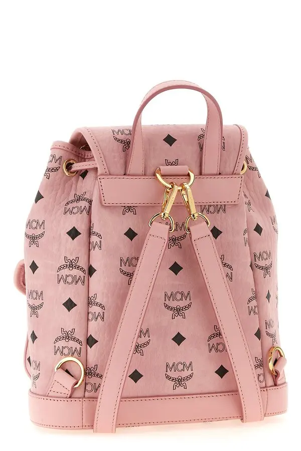 Mcm Aren Backpack With Gold-tone Hardware