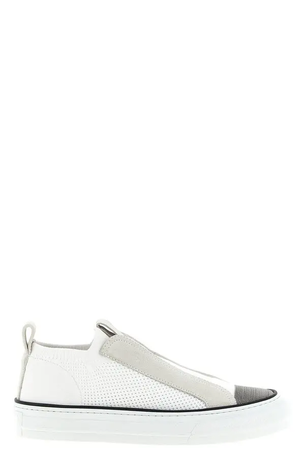 Brunello Cucinelli Monile' Slip-on Sneaker - White