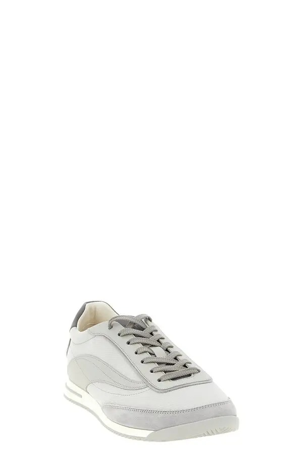 Brunello Cucinelli Techno Fabric And Nubuck Sneakers