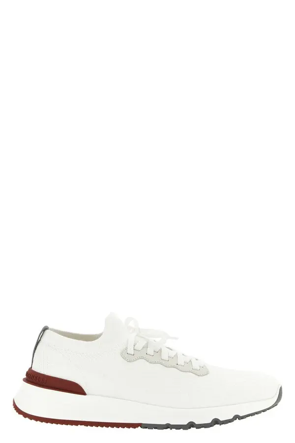 Brunello Cucinelli Sneaker With Embossed Heel Counter