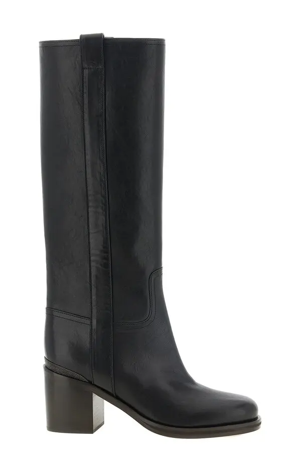 Brunello Cucinelli Riding Leather Boots