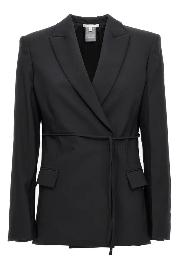 NENSI DOJAKA Double Breast Drawstring' Blazer