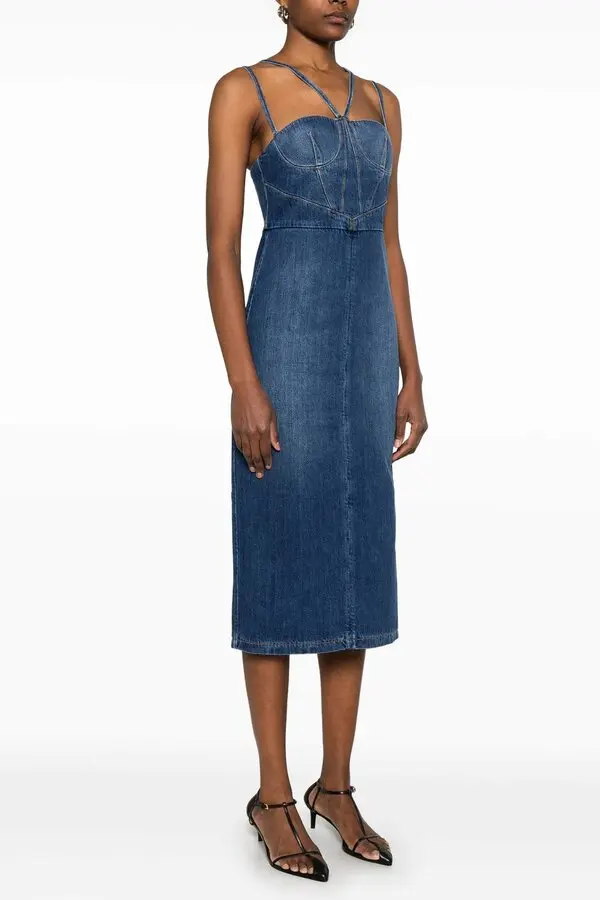 NENSI DOJAKA Dress 'corset Midi With V-straps