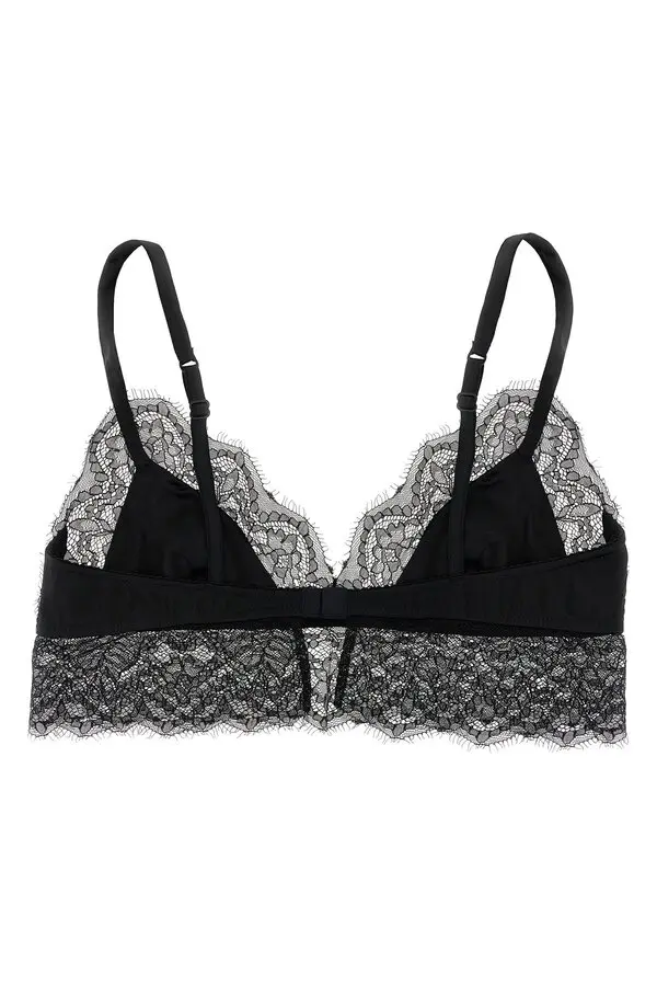 Dolce & Gabbana Bralette 'soft-cup In Satin And Lace