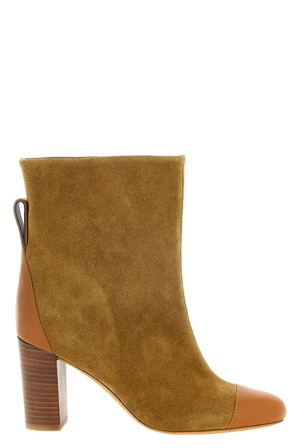 ODISSI The 'dot' Ankle Boot - Beige
