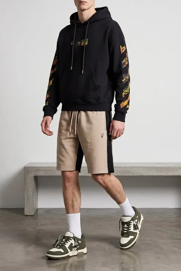 Off-White Sweatshorts With Double Waistband