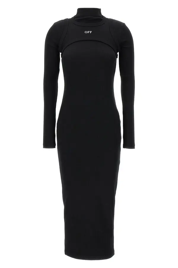 Off-White Dress 'off Stamp - Black