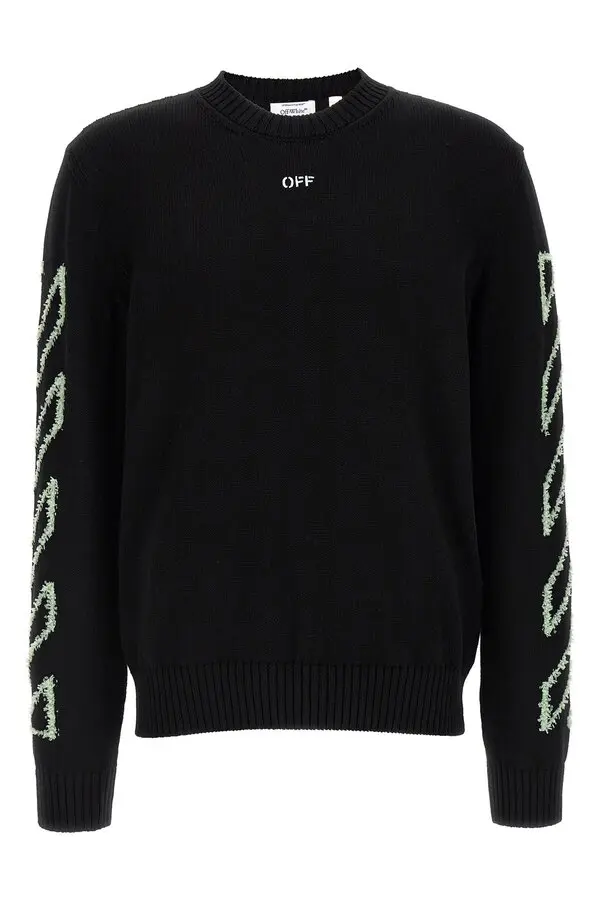Off-White Diag Outline Cotton Sweater