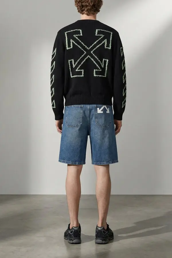 Off-White Diag Outline Cotton Sweater